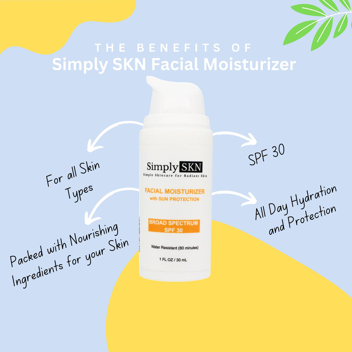 Defend and Hydrate | SPF 30 Face Moisturizer by Simply SKN